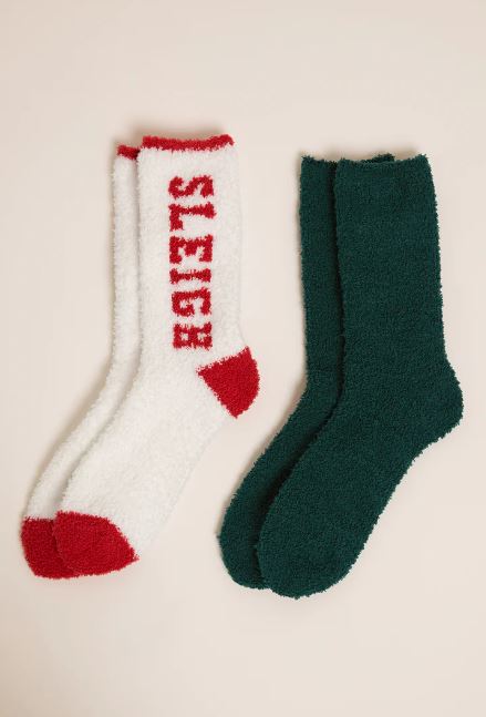 SLEIGH SOCKS 2-PACK – Park & Madison Boutique